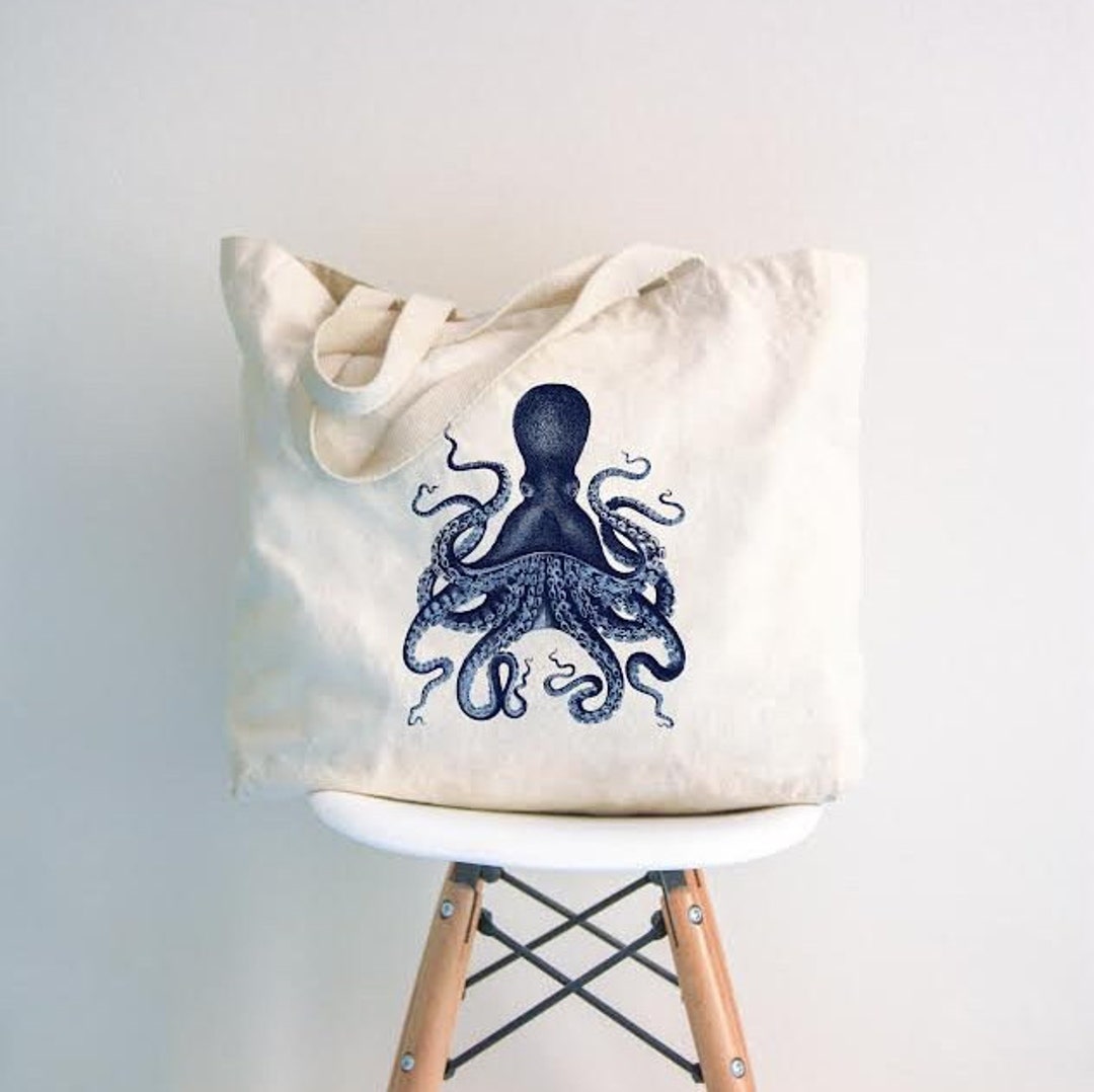 Octopus Tote Bag - Etsy
