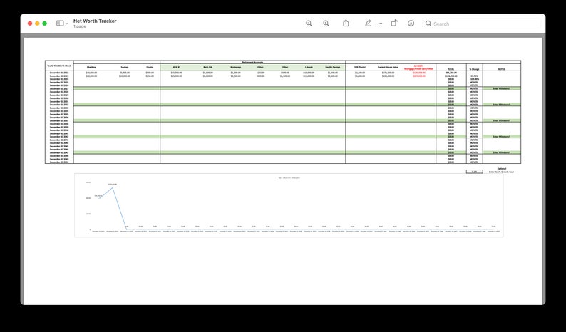 Simple Google Sheets Budget Template | Savings Rate Tracker | Net Worth ...