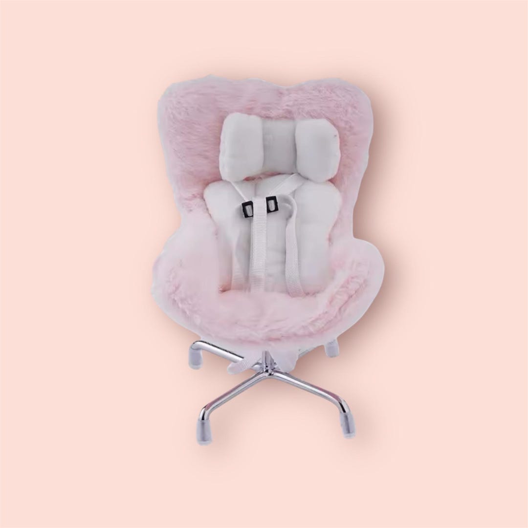 Labubu Car Seat Air Vents / Office Chair Pink Soft Plush - Etsy