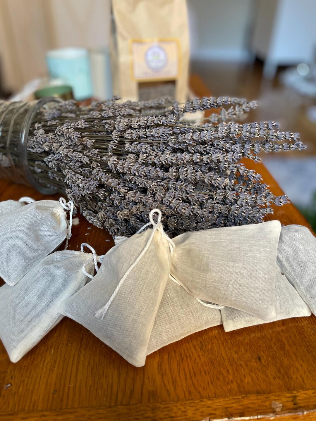 Handmade Dried Lavender Sachets – Set of 2 | Natural, Aromatic ...