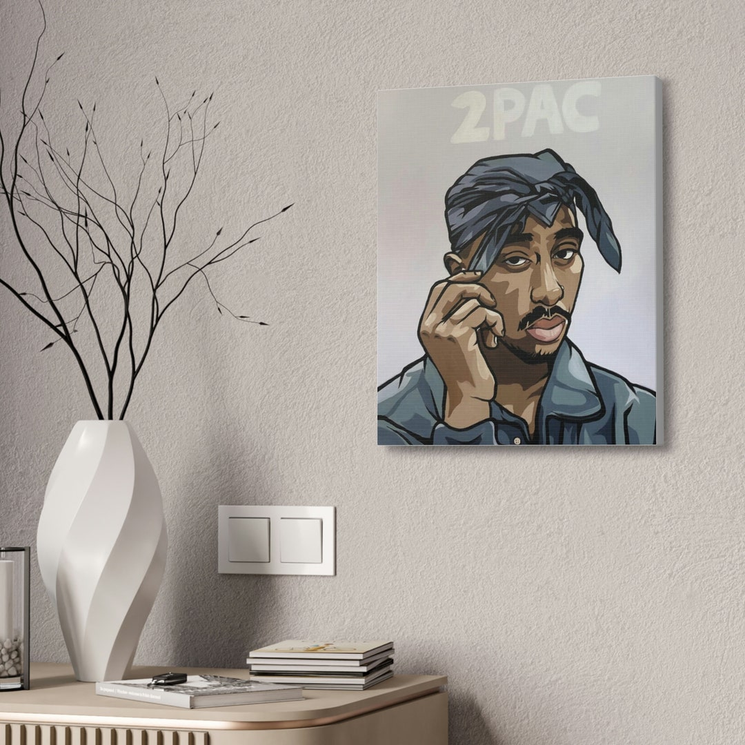 2PAC Canvas Painting 2PAC Pop Art Wall Art Wall Decor - Etsy