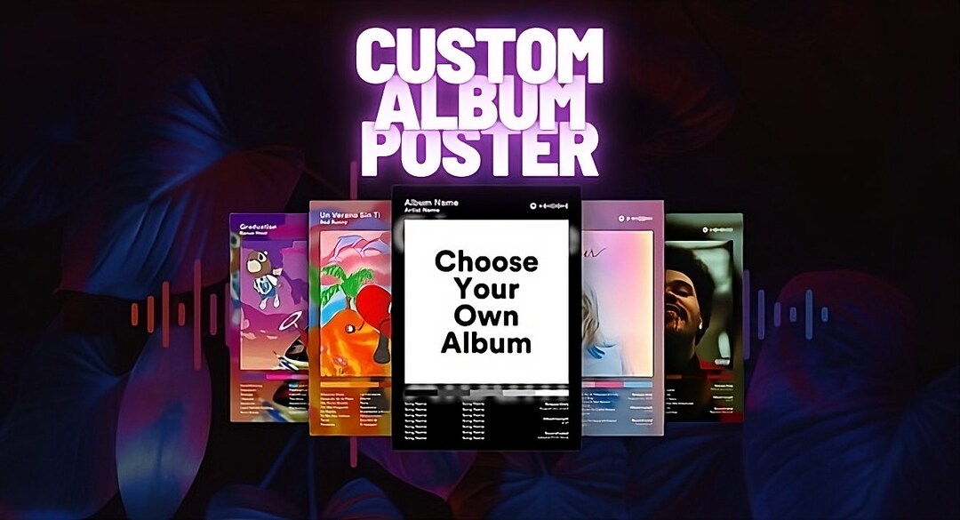 Choose Your Own Album Poster Create Your Own Poster Frame, Canvas ...