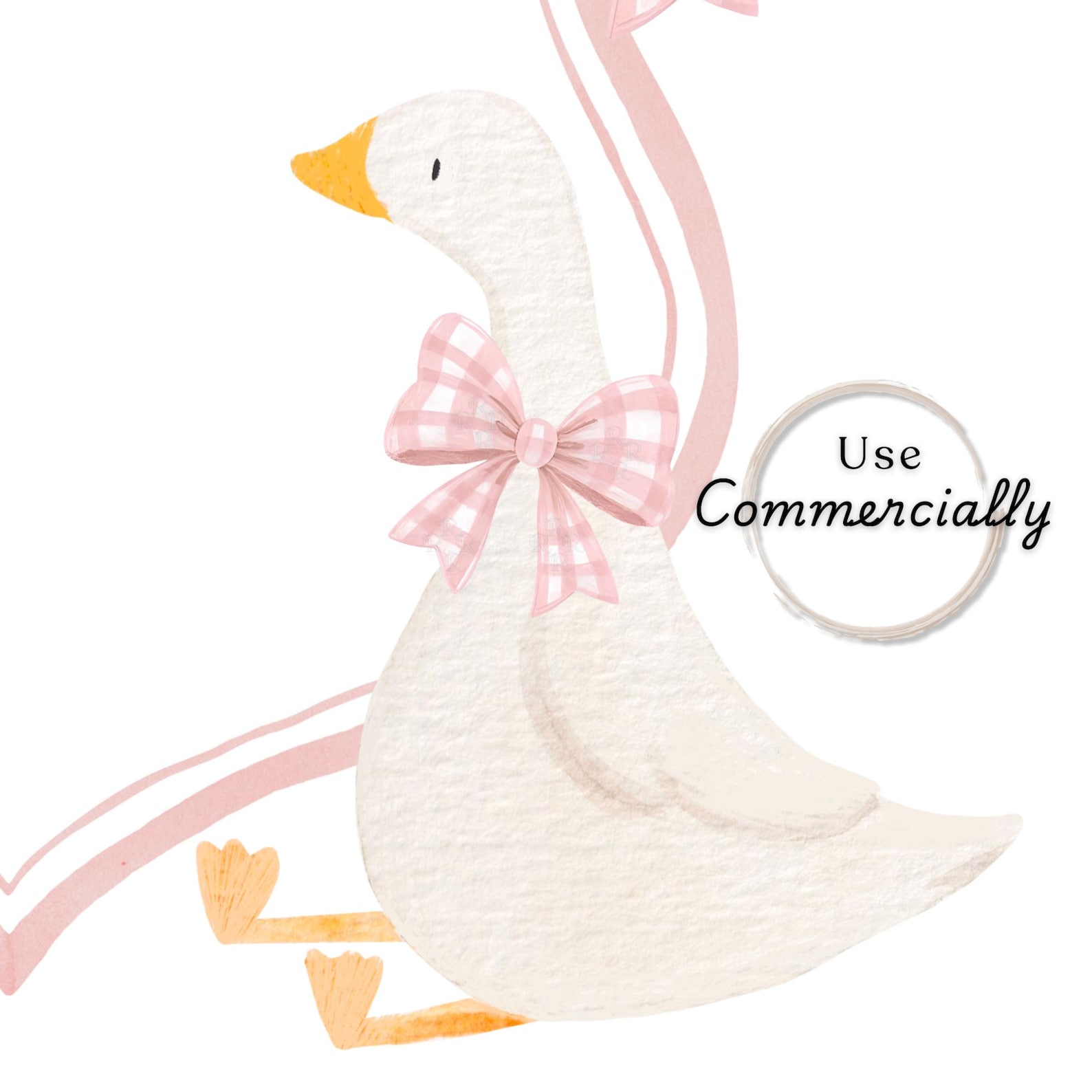 Goose Crest Pink Gingham Bow Frame Clipart Png Bundle, Coquette Bows ...