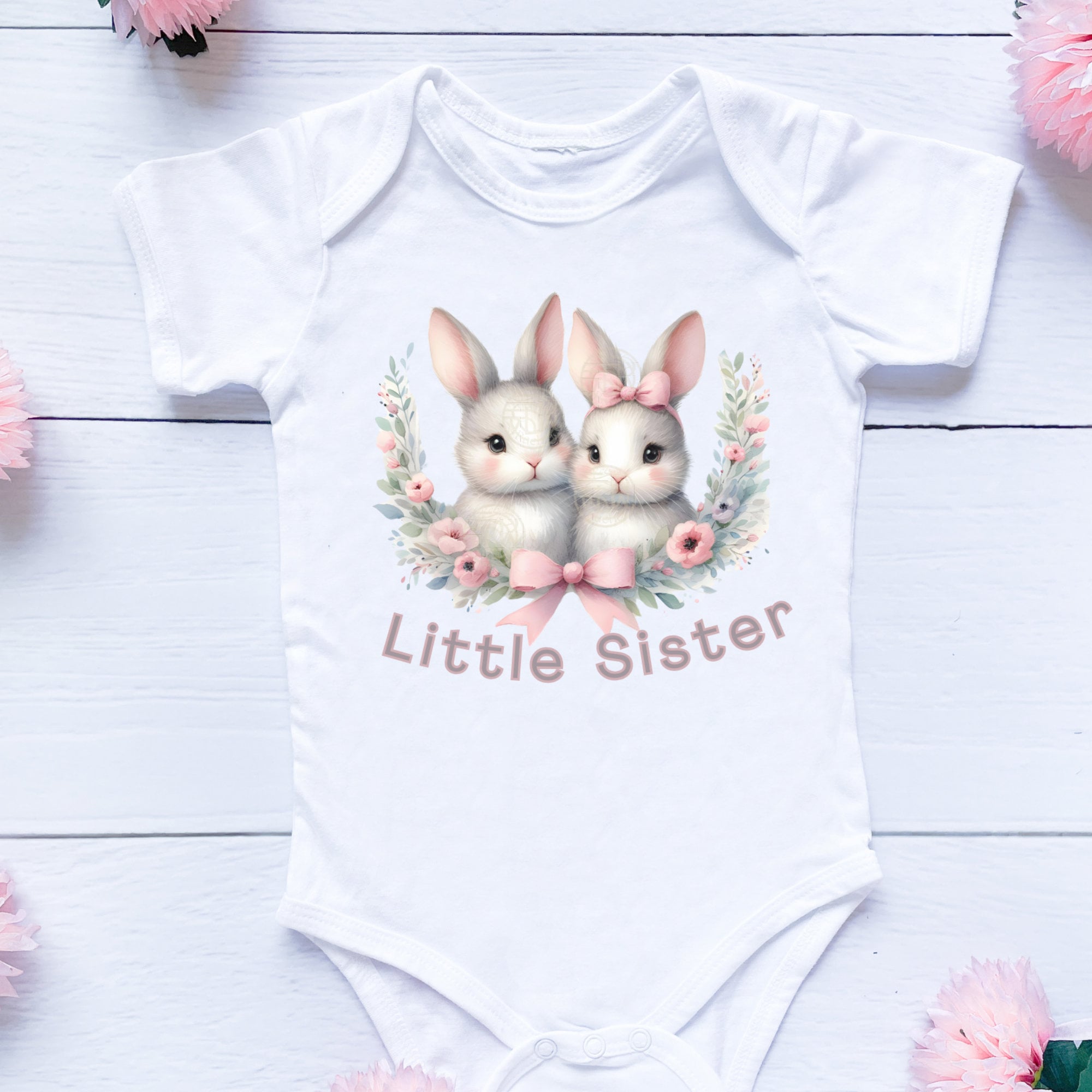 Twin Baby Bunny Rabbits Clipart Bundle Transparent PNG Printable Twins ...