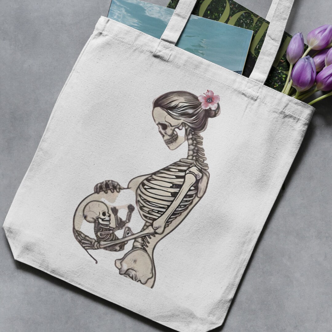 Pregnant Skeleton PNG, Mommy to Be, Pregnancy Announcement, Digital ...