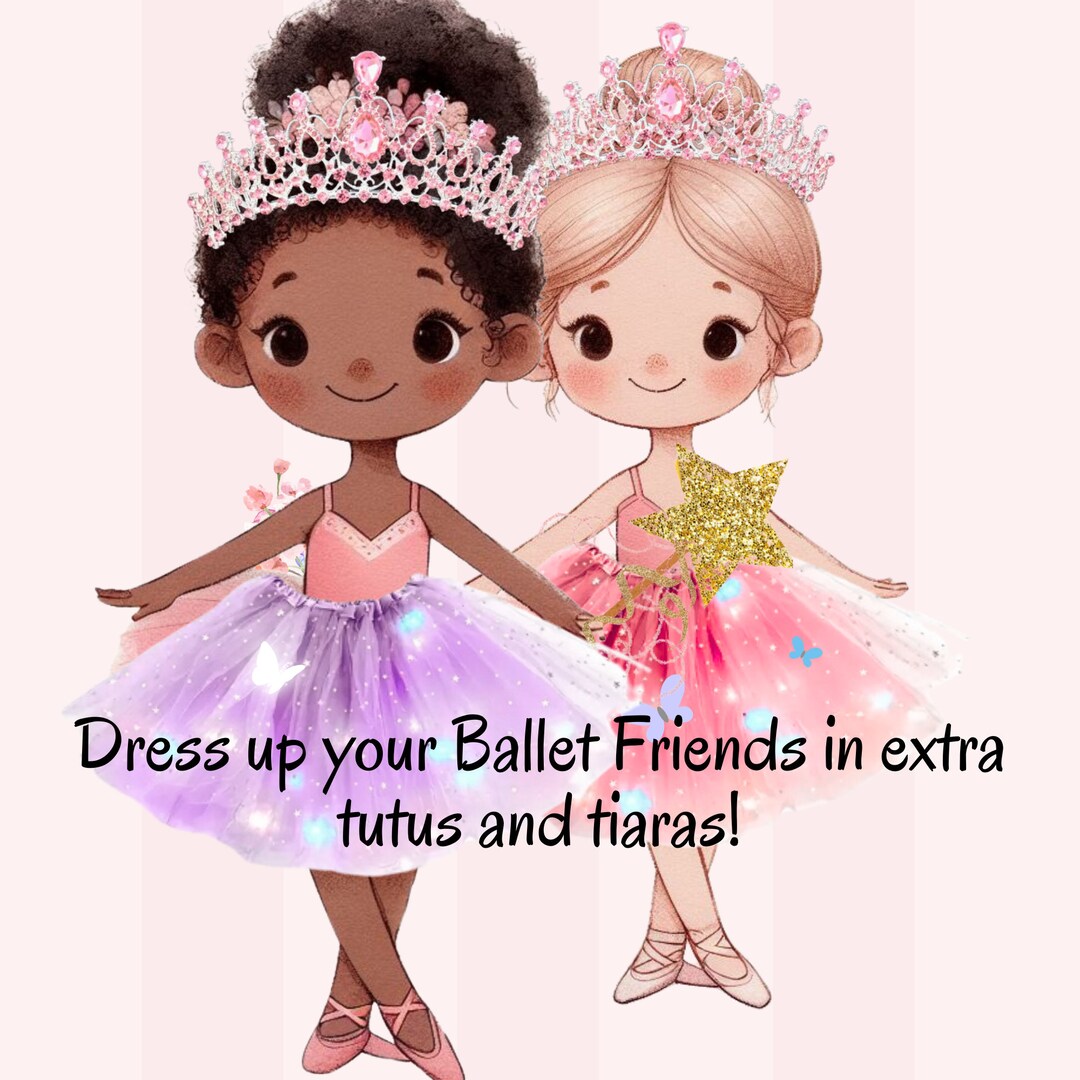 Ballet Friends PNG Printable Ballerina Girls Clipart Bundle Dress up ...