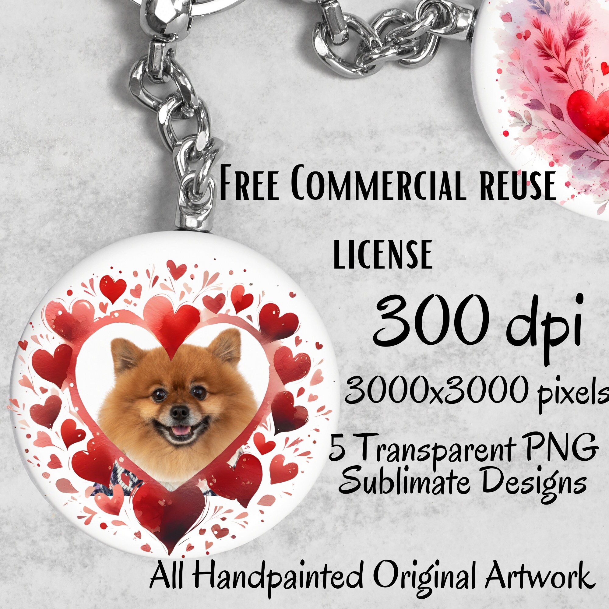 Valentine's Day Frames Clipart Bundle Sublimation Printing Watercolor ...