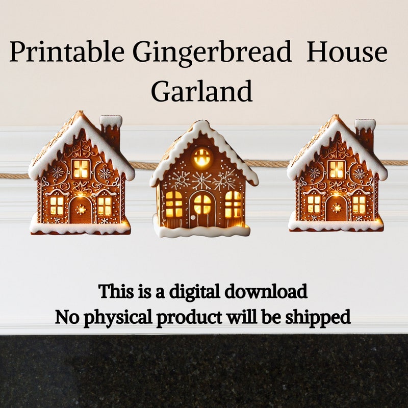 Gingerbread Garland - Etsy