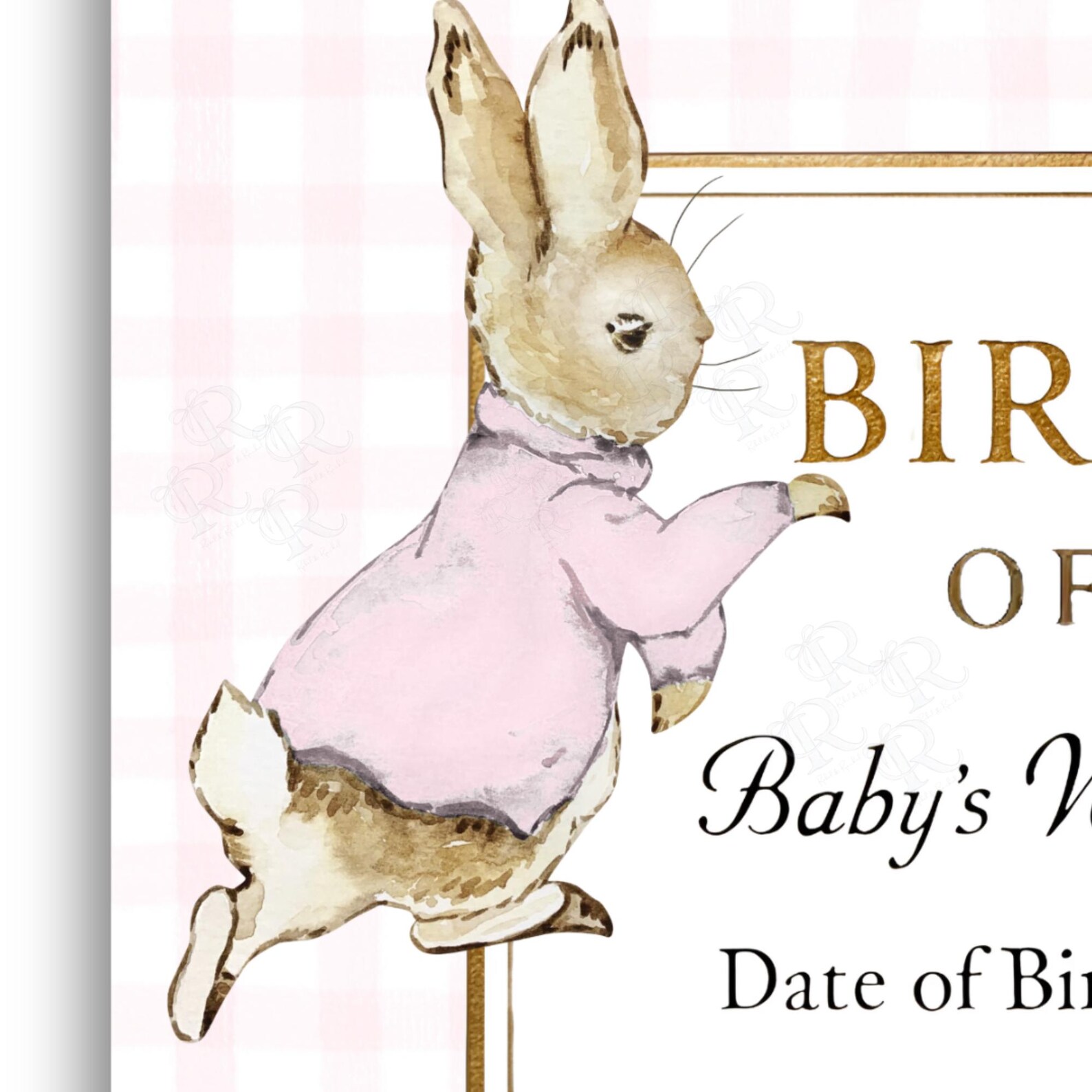 Printable Reborn Doll Birth Certificate, Peter Rabbit, Dolls Adoption ...