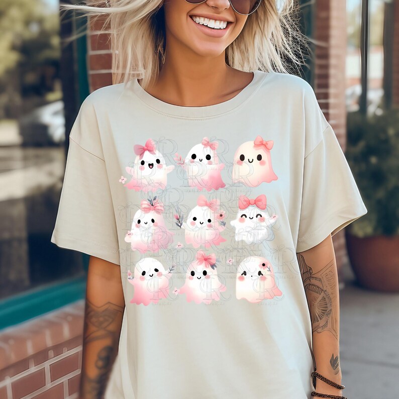 Coquette Bow Ghosts Png, Cute Girl Halloween Spooky Ghouls, Preppy ...