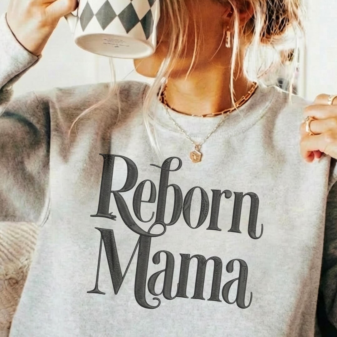 Reborn Mama PNG, Coquette Bows, Faux Embroidery Effect, Doll Collectors ...