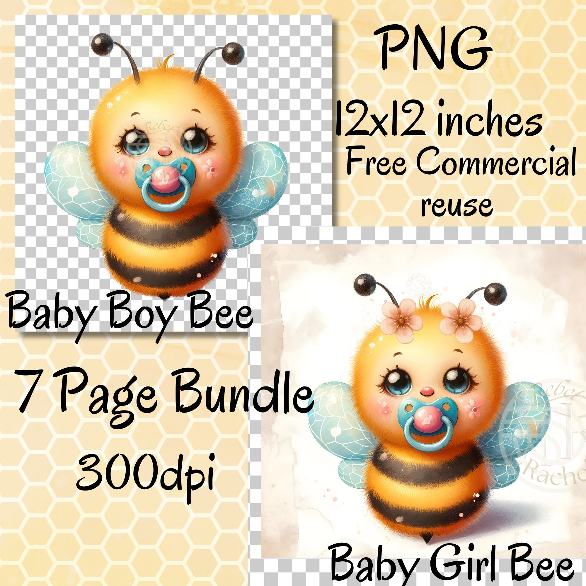 Bee PNG Clipart Honey Bee Baby Shower Cute Bumble Bee With Pacifier PNG ...