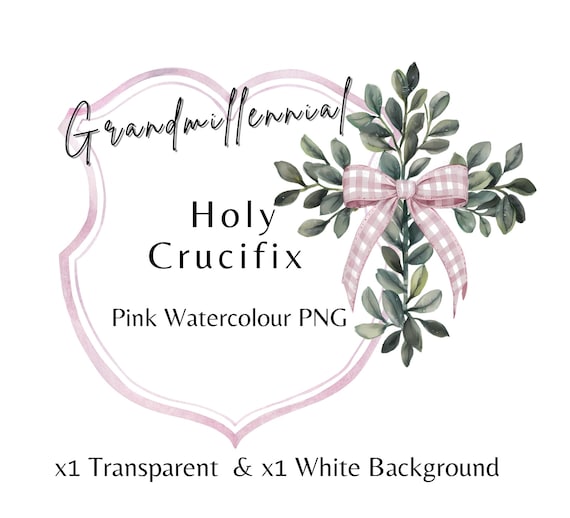 Clip Art Croce Battesimo Rosa