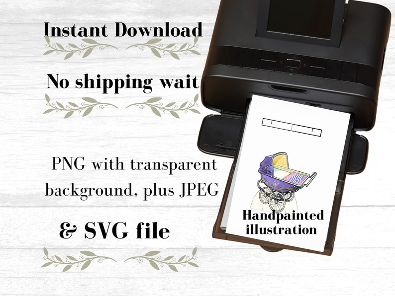 Dolls House Pram Printable Paper Dolls Pram Coach Built - Etsy