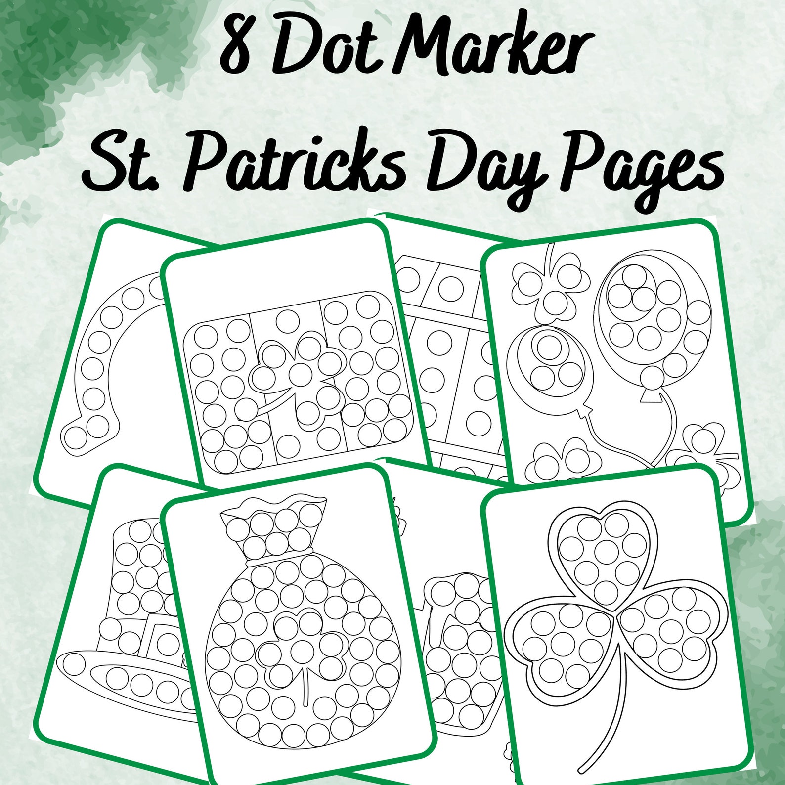 St. Patrick's Day Dot Marker Activity - Etsy