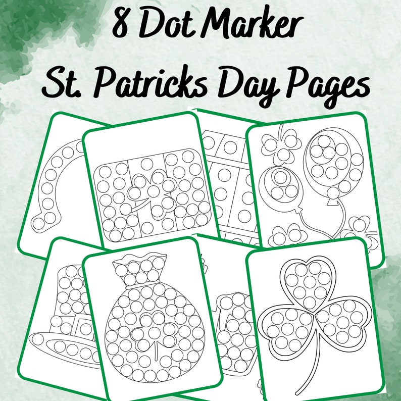 St. Patrick's Day Dot Marker Activity - Etsy
