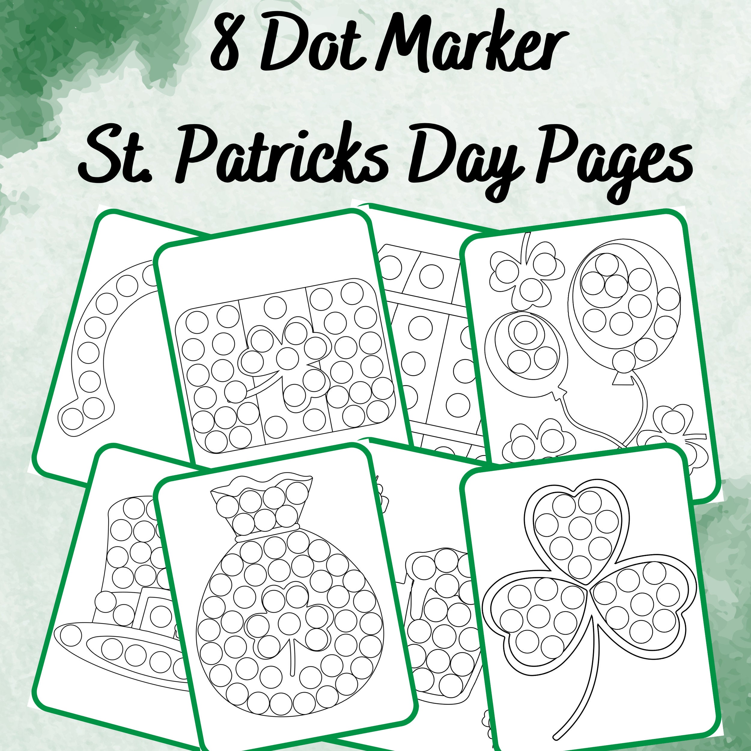 St. Patrick's Day Dot Marker Activity - Etsy