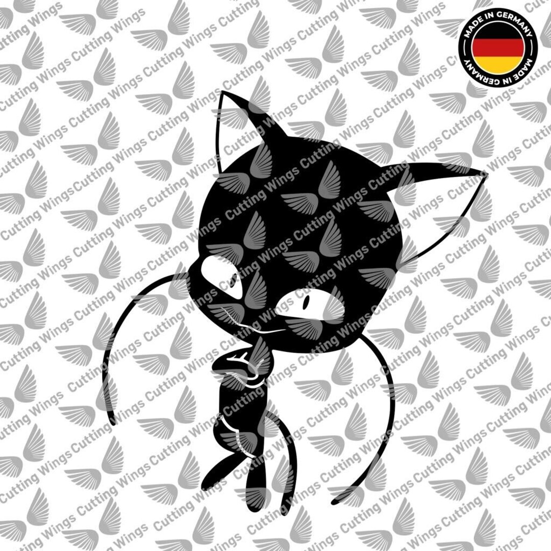 Miraculous Lady Bug Plagg Sticker Car/window/door/casemodding ...