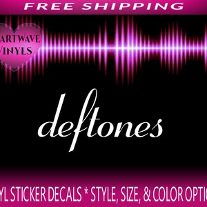 DEFTONES Vinyl Decal 6 Styles - Etsy