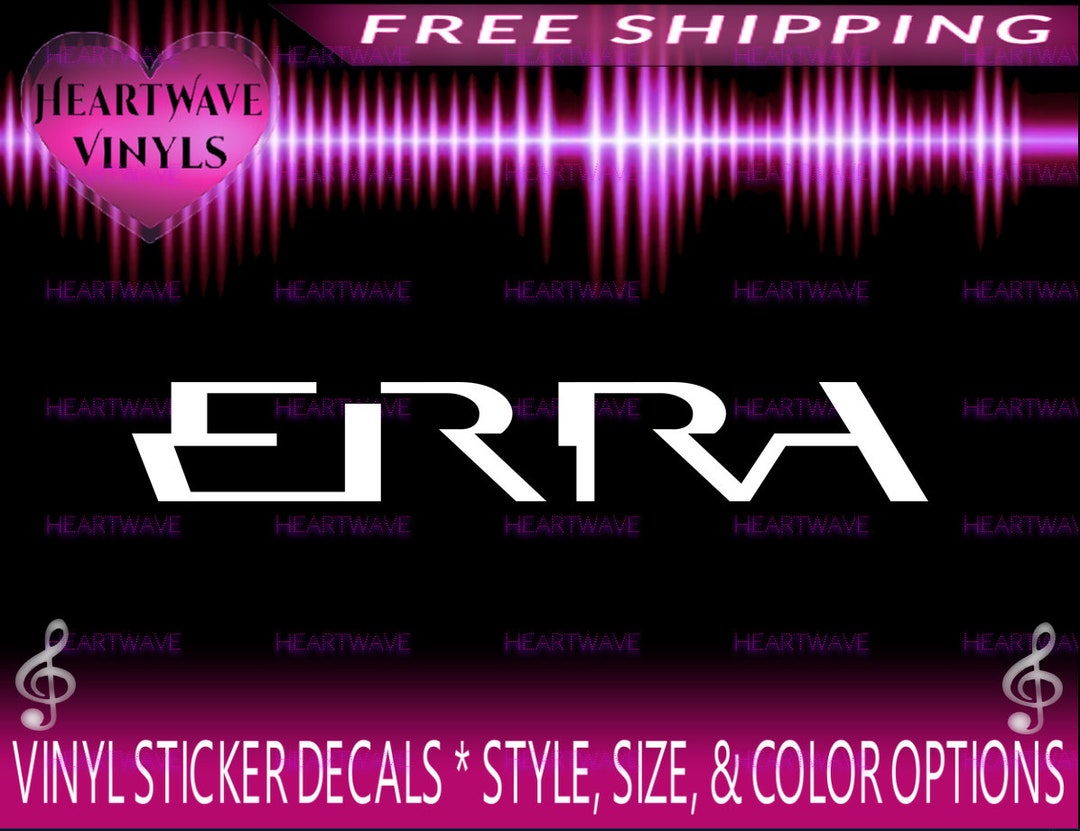 ERRA Vinyl Decal 3 Styles - Etsy