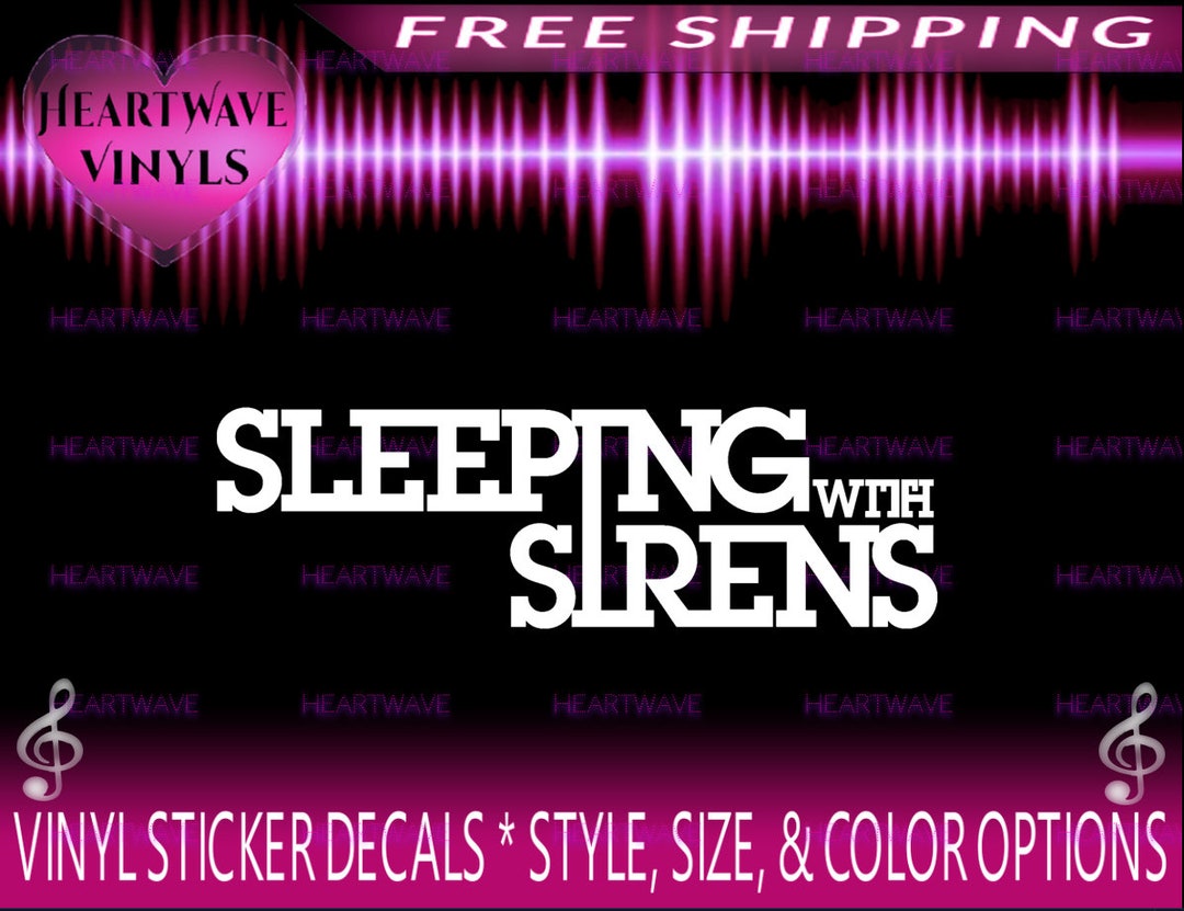 SLEEPING WITH SIRENS Vinyl Sticker Decals 4 Styles - Etsy