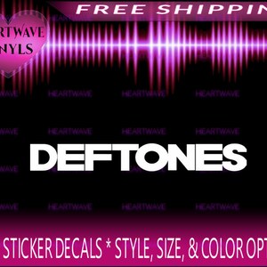 DEFTONES Vinyl Decal 6 Styles - Etsy