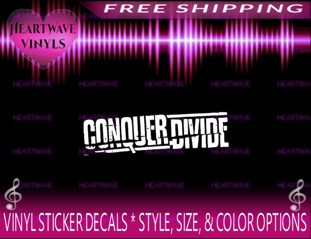CONQUER DIVIDE Vinyl Decal 2 Styles - Etsy