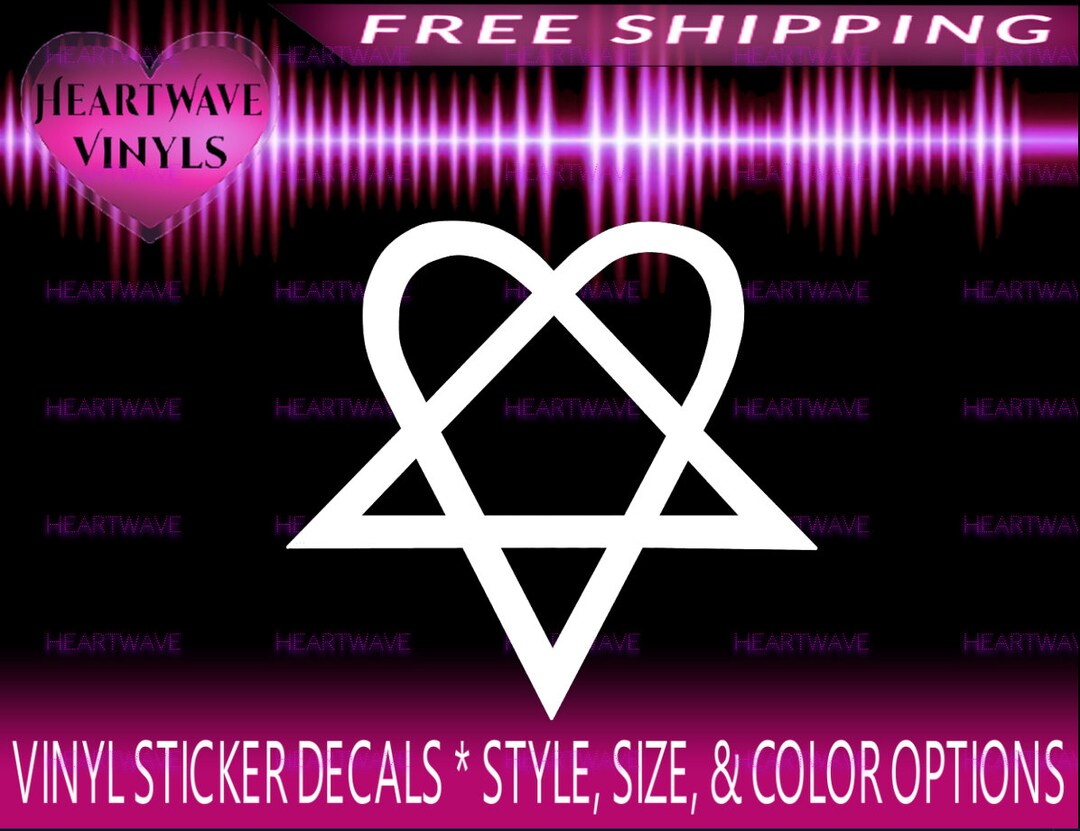 HEARTAGRAM / HIM Band Vinyl Decal 5 Styles - Etsy