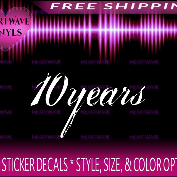 10 Years Stickers - Etsy
