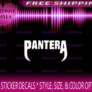 PANTERA Vinyl Decal 3 Styles - Etsy