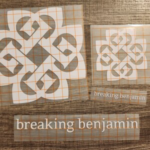 BREAKING BENJAMIN Vinyl Decal 3 Styles - Etsy