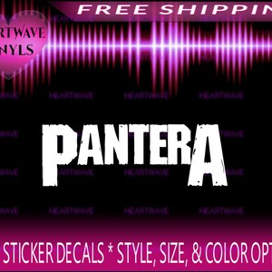 PANTERA Vinyl Decal 3 Styles - Etsy