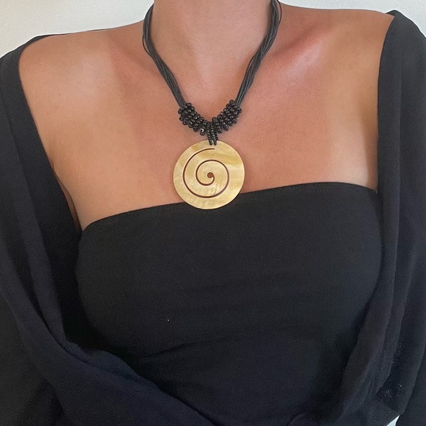Spiral Necklace - Etsy