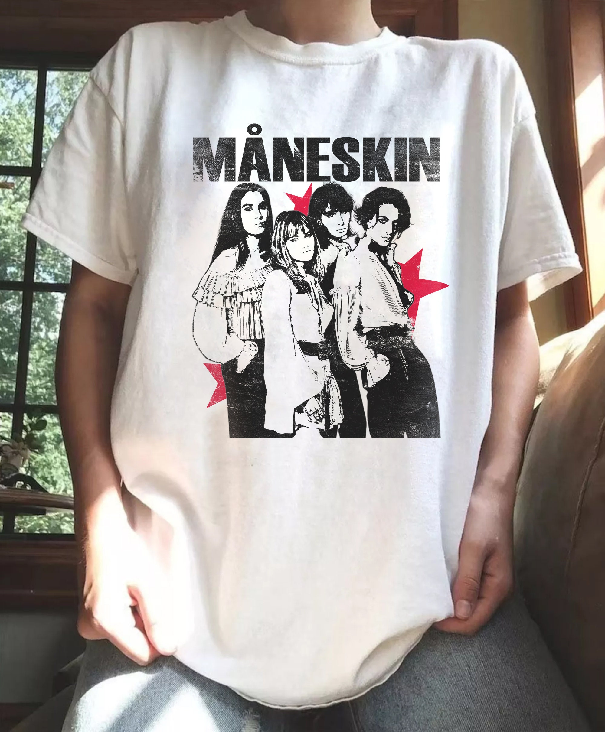 Maneskin T-shirt Maneskin RUSH World Tour Måneskin Rock Band - Etsy