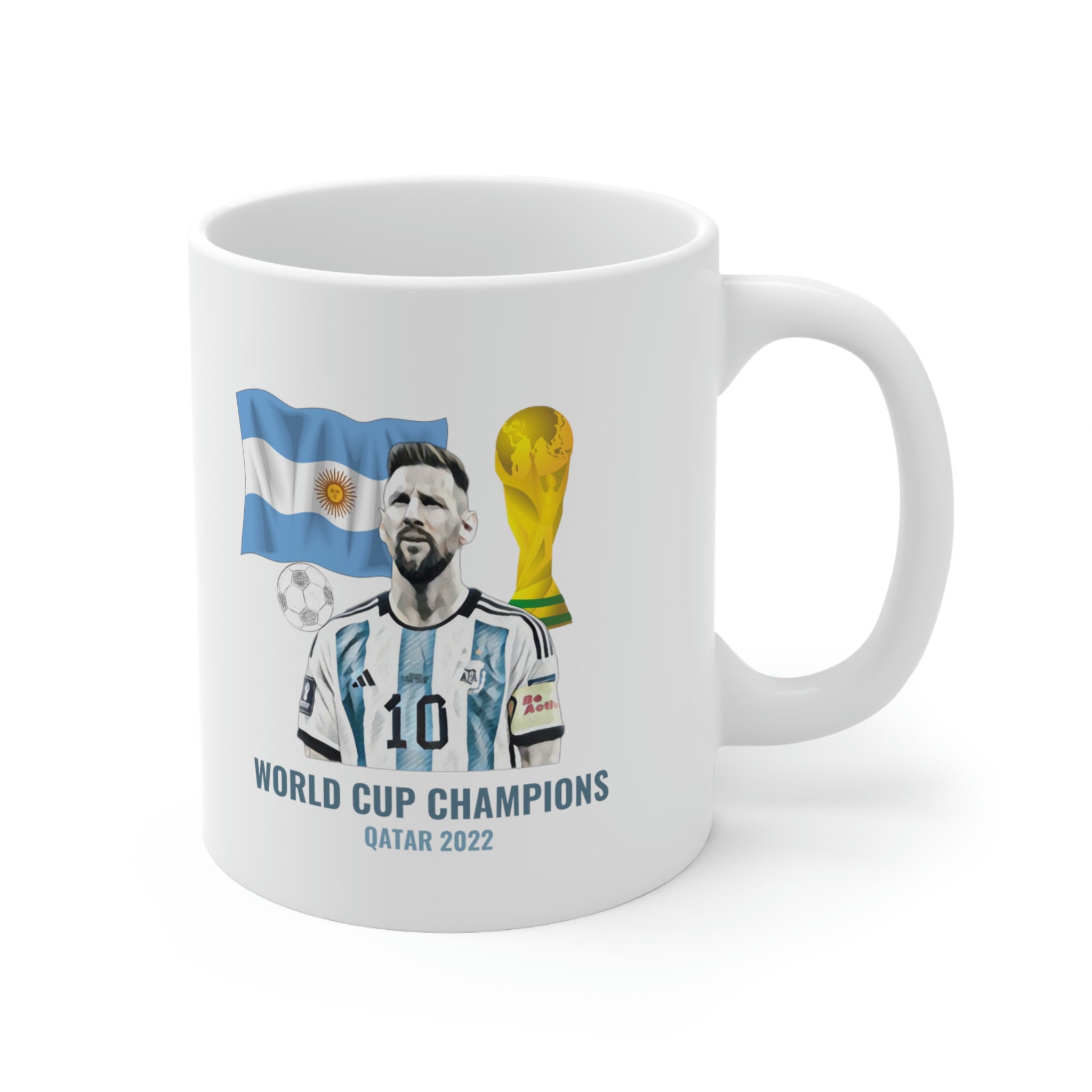 Lionel Messi World Cup Coffee Mug | 2022 Qatar World Cup Champions ...