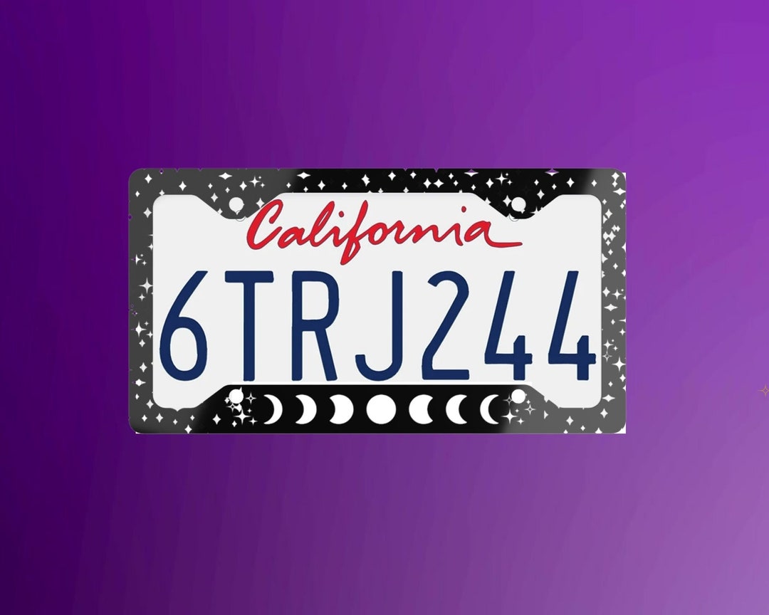 BTS Moon License Plate Frame Celestial License Plate Cover Jimin Tattoo ...