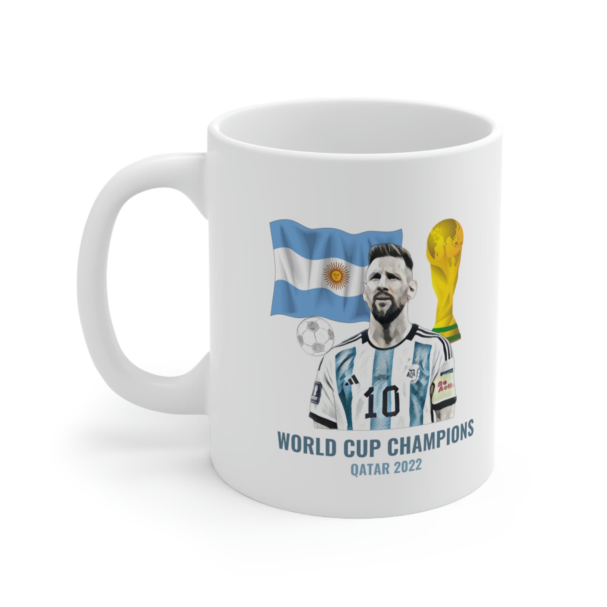 Lionel Messi World Cup Coffee Mug | 2022 Qatar World Cup Champions ...