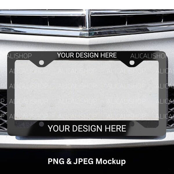 License Plate Mockup - Etsy