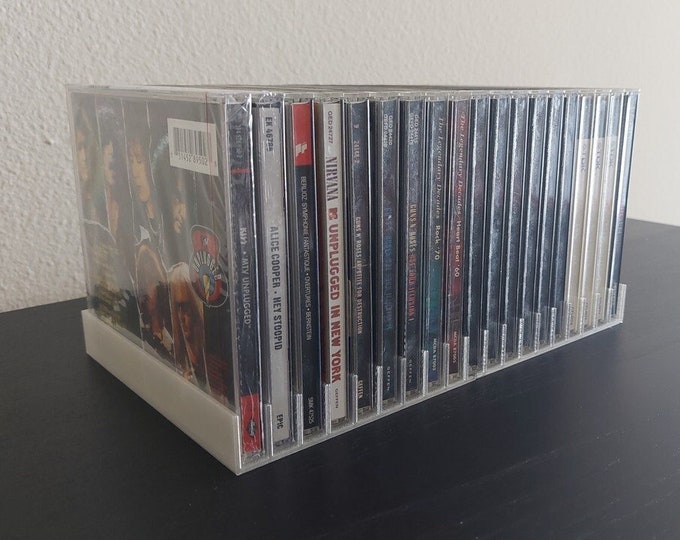 3D Printed CD Rack Shelf Storage Organizer multiple Color and Size ...