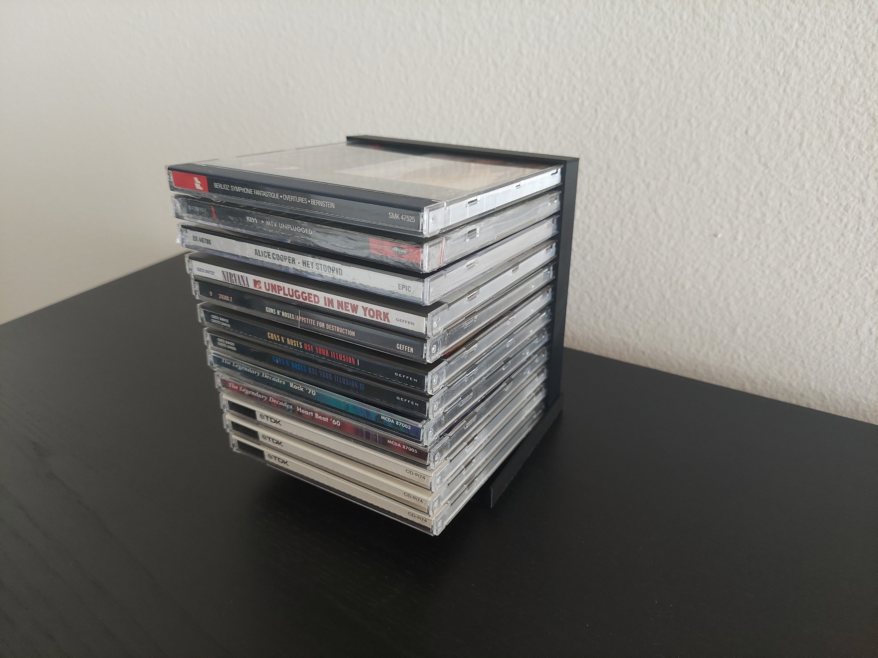 3D Printed CD Rack Vertical Storage Organizer (multiple Color and Size ...