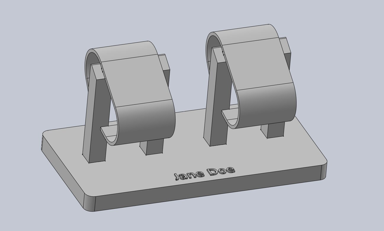 3D Printed Watch Stand multiple Colors and Sizes, Personalizable - Etsy