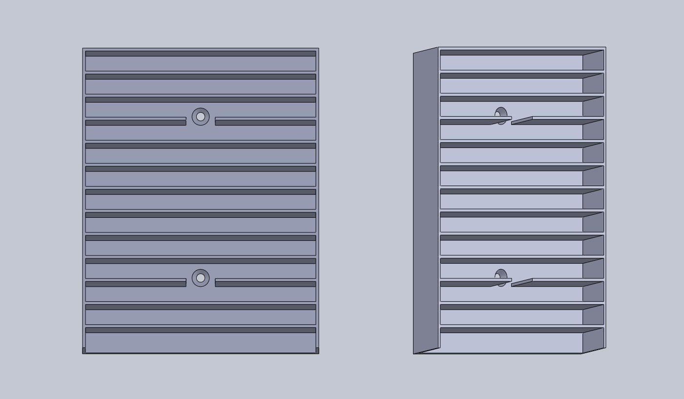 3D Printed CD Rack Vertical Storage Organizer (multiple Color and Size ...