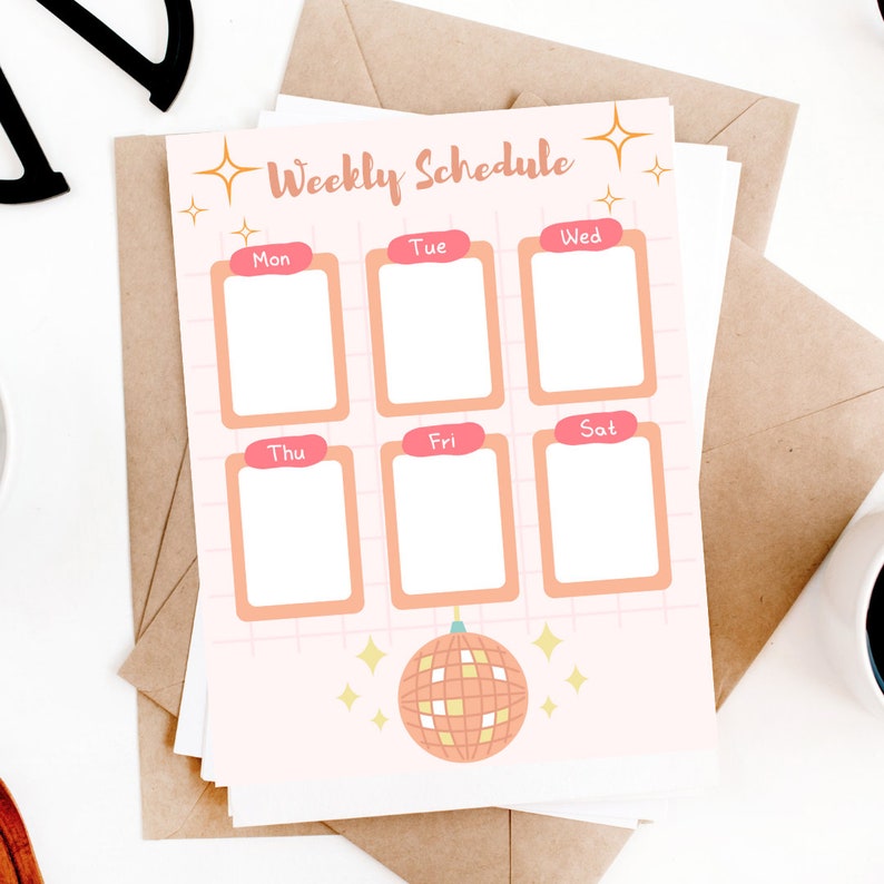 Disco Weekly Planner - Etsy