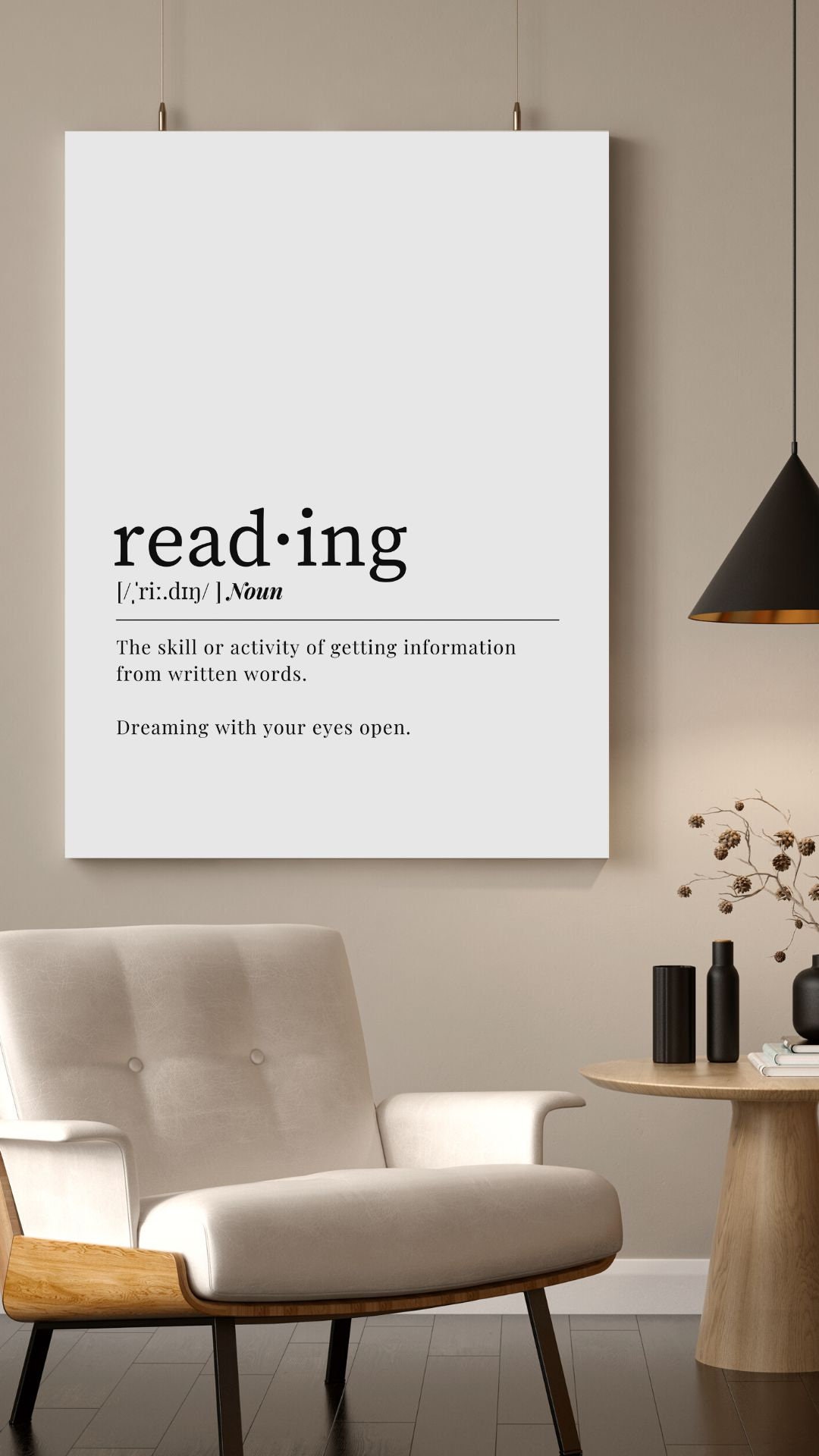 Reading Definition Printable Art Digital Downloads Home Decor - Etsy