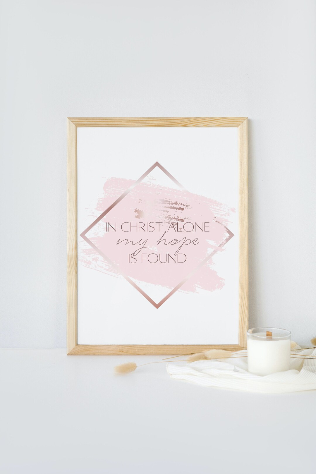 In Christ Alone Printable | Christian Wall Art | Digital Download ...