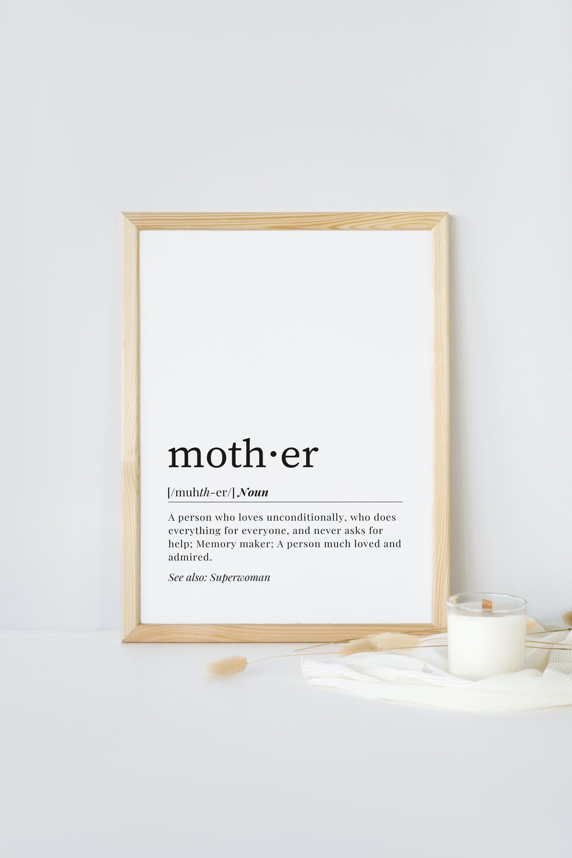 Mother Definition Quote | Printable Quote | Printable Wall Art ...