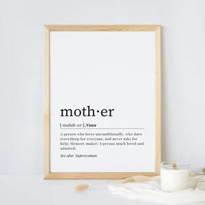 Mother Definition Quote | Printable Quote | Printable Wall Art ...