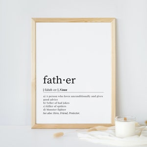 Father Quote | Father Definition | Printable Wall Art | Digital ...