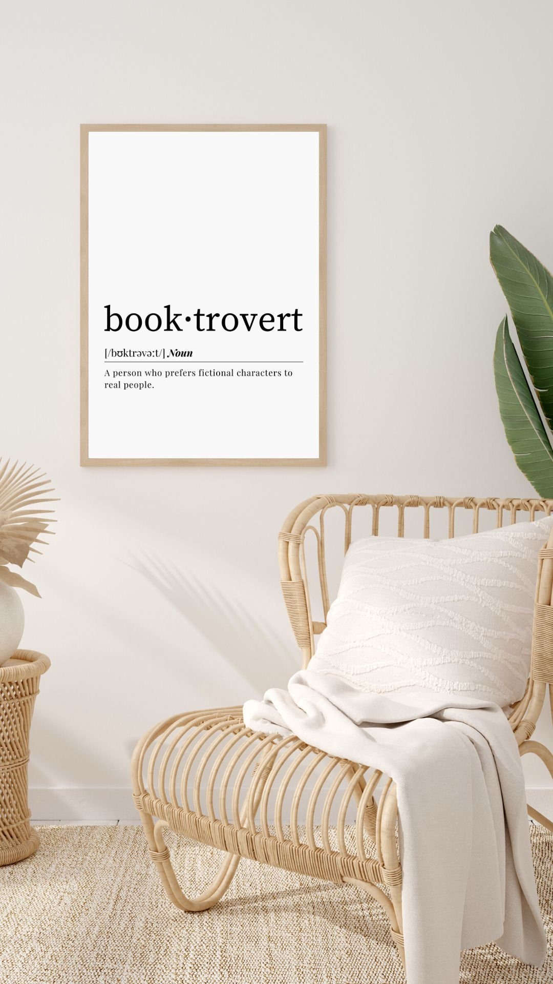 Booktrovert Definition | Printable Art | Digital Downloads | Printable ...