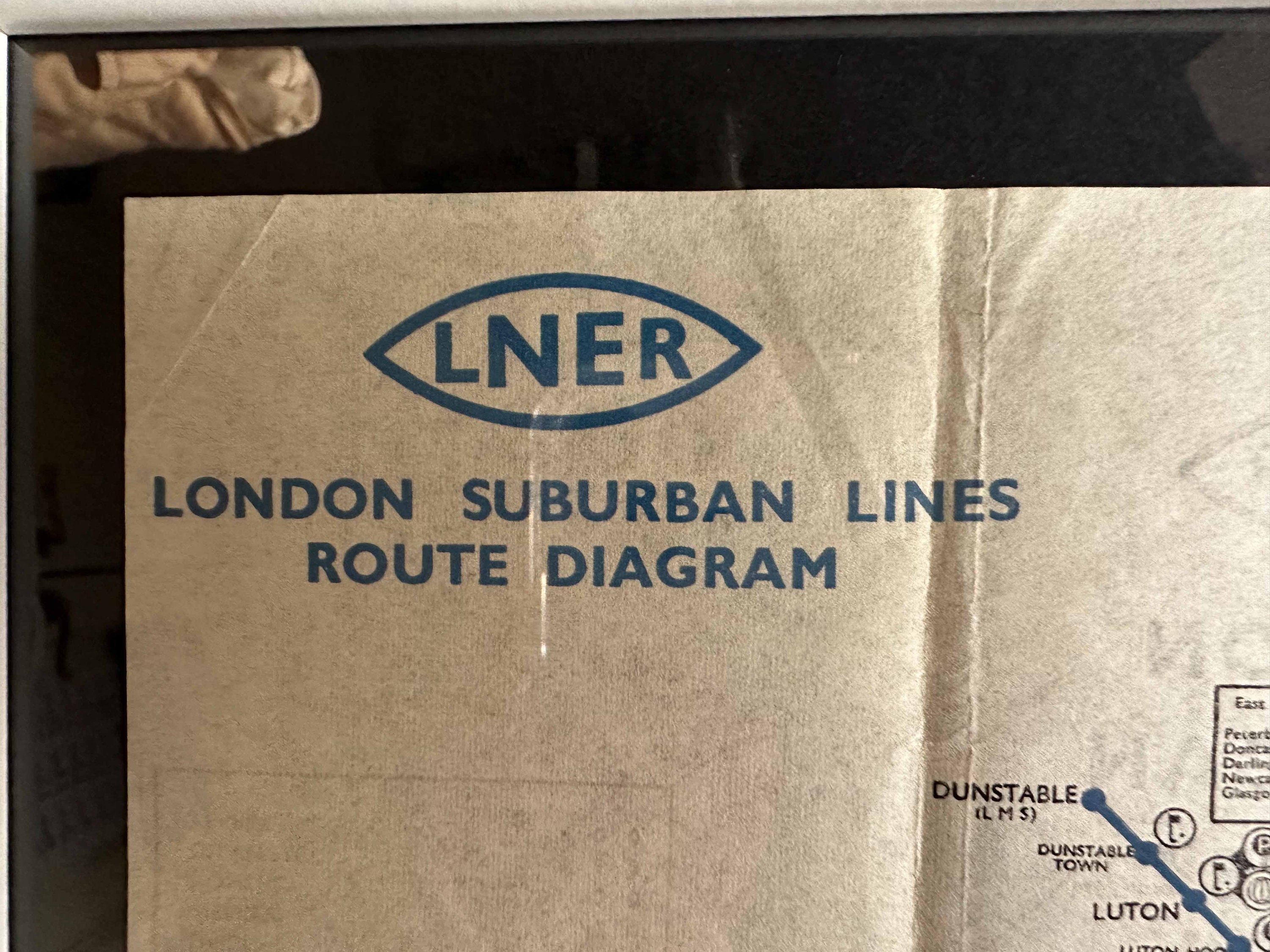 Vintage LNER London Suburban Route Map - Etsy